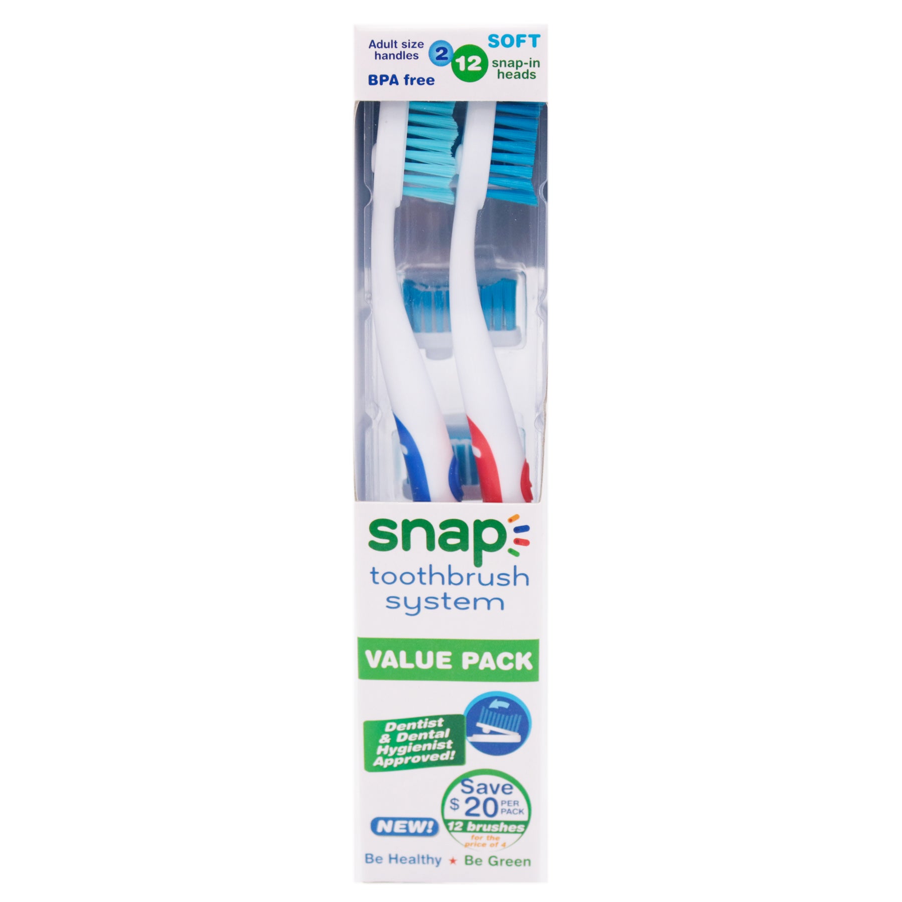 Double Pack: Eco-Friendly Toothbrushes + 1 Years of Bristles ...